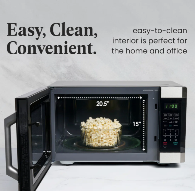 Stainless Steel Lactation Room Countertop Microwave 1.6 cu ft – Healthy ...